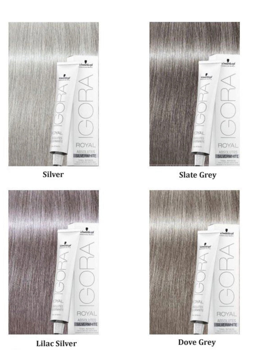 Schwarzkopf IGORA ROYAL® SILVER WHITES® Dove Grey Toner - Beauty Supply ...