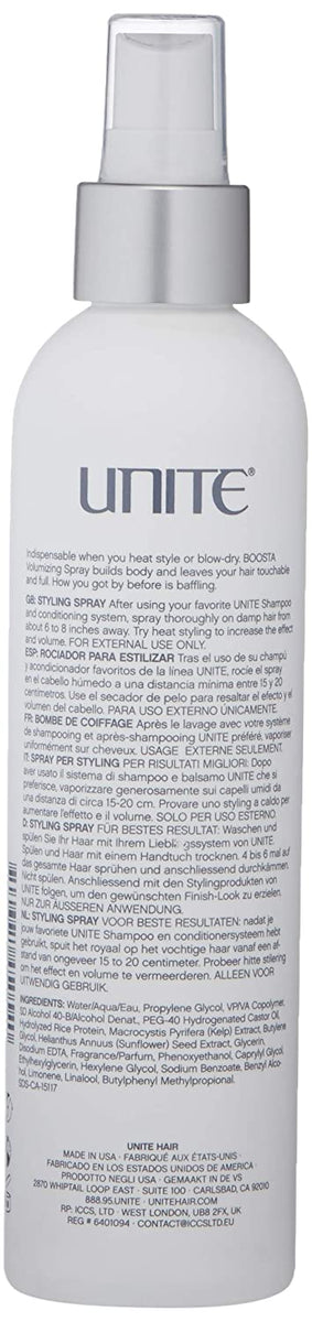 Unite Boosta Volume Spray 8 Oz - Beauty Supply Outlet